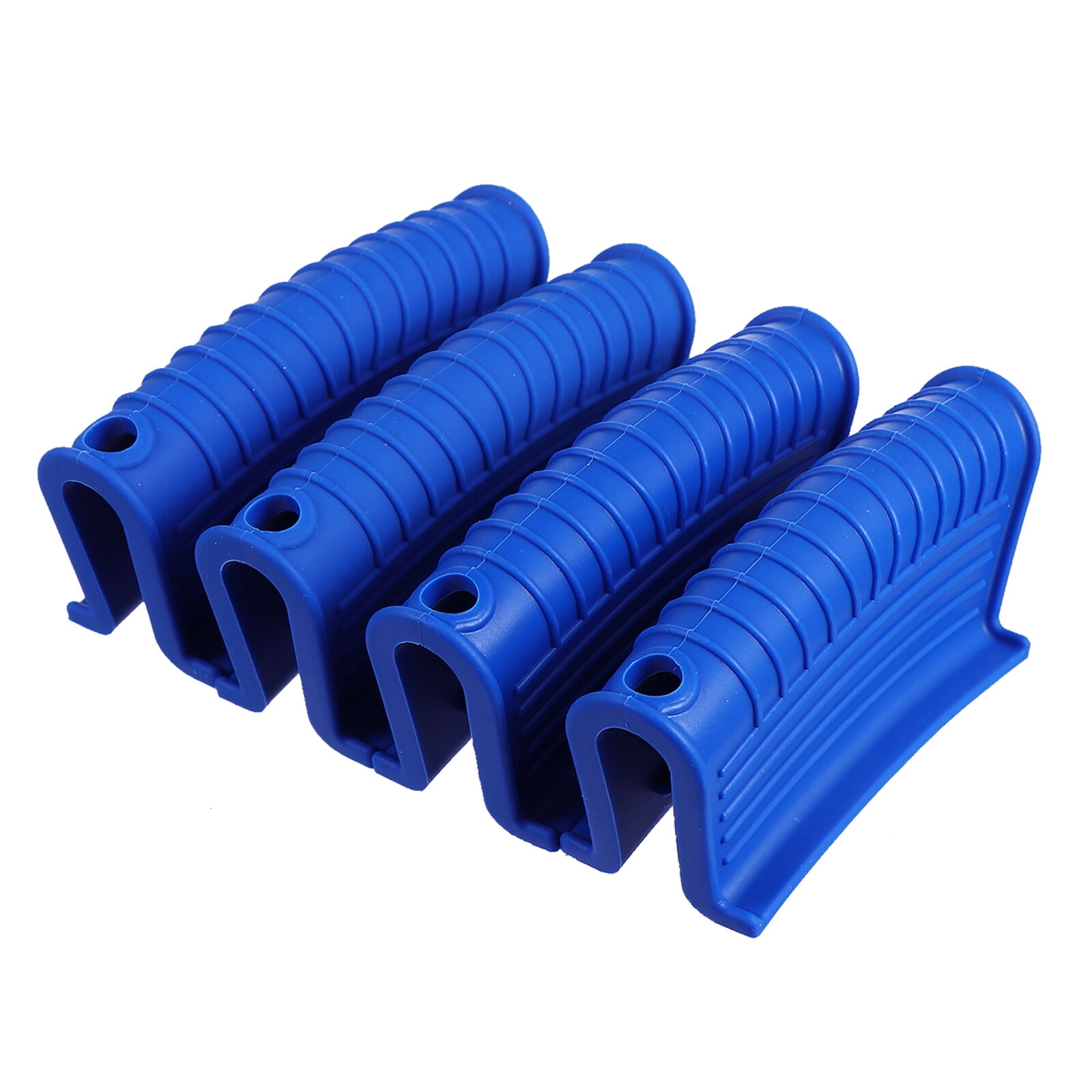 HEANUJJ Silicone Anti Skid Insulation Cover 4Pcs 3.5*1.7*0.8In Blue Pot ...