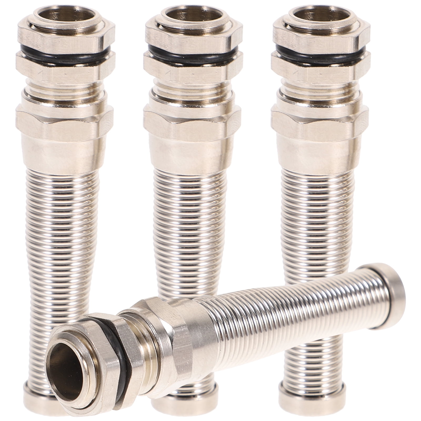 4 Pcs Strain Relief Waterproof Cable Gland Kit Station Silver - Walmart.com