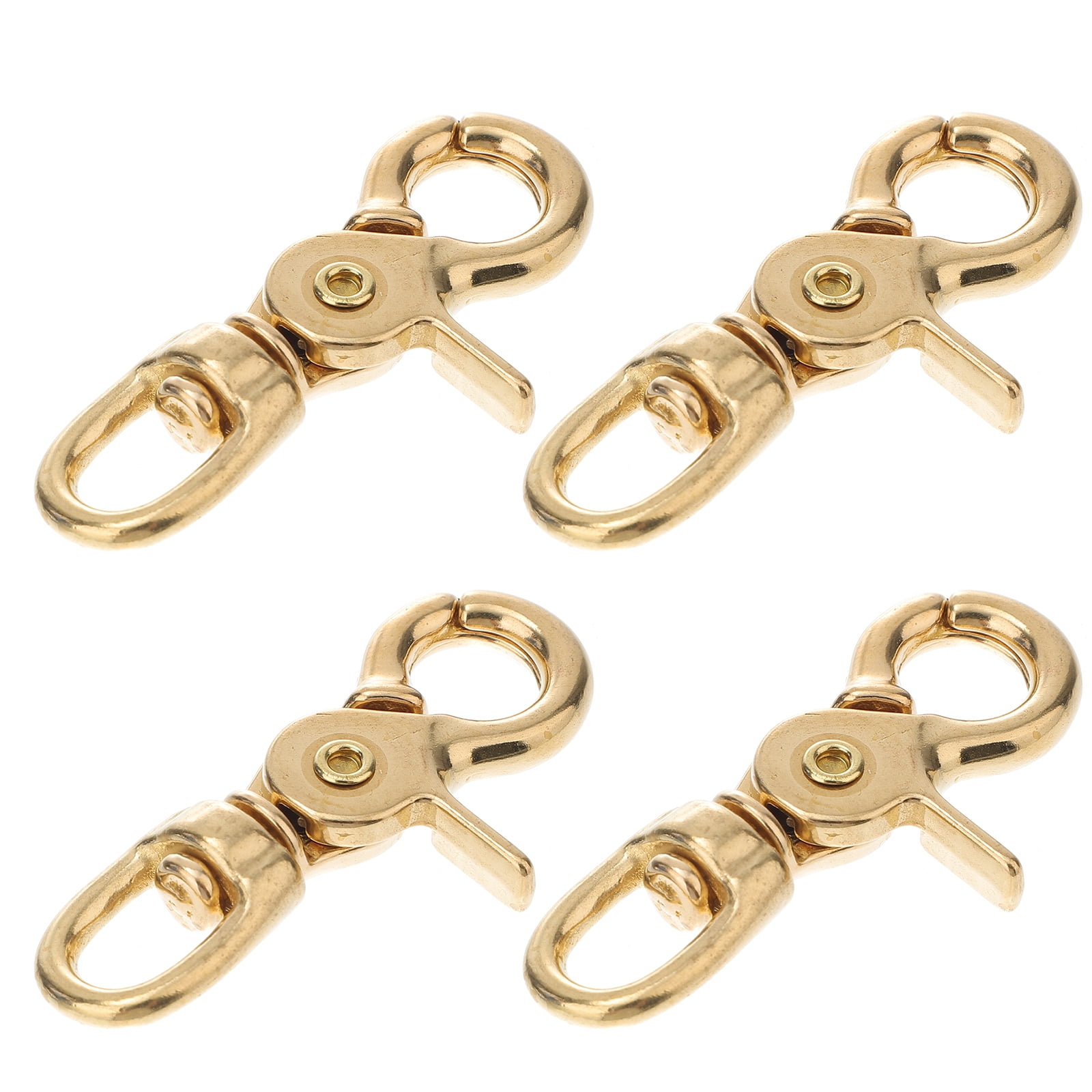 4 Pcs Strap Lobster Clasp Brass Bag Clip Heavy Duty Carabiner Hook up ...