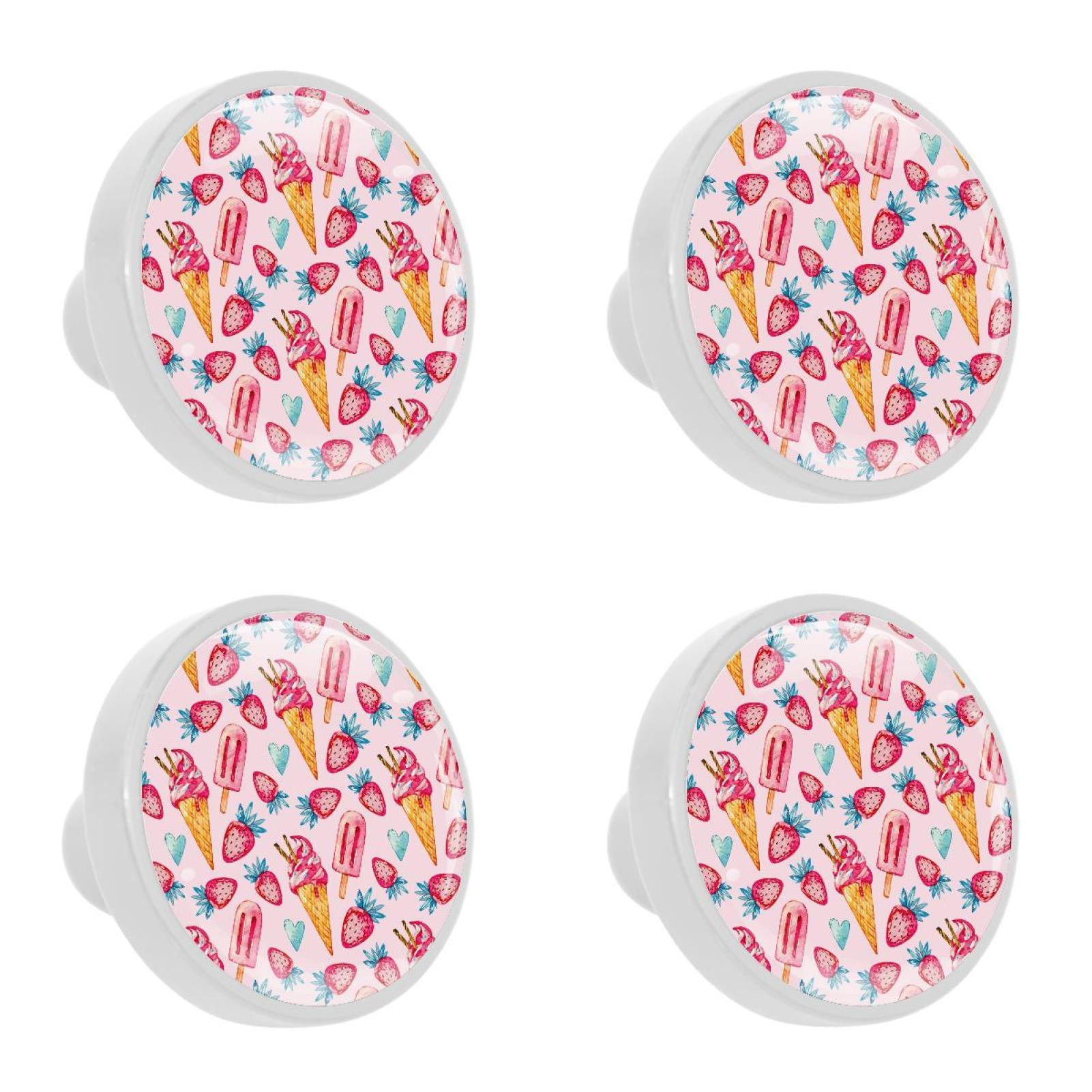 4 Pcs Strawberry Knobs for Kitchen Cabinet Cupboard Dresser Bookcase ...