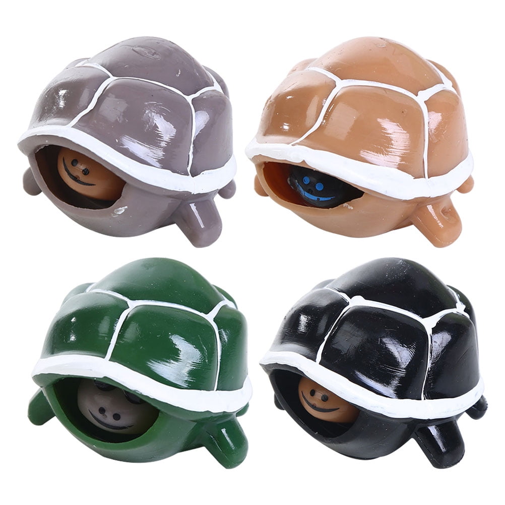 4 Pcs Stress Turtle Toy Head Popping Pooping Fidget Toddler Child ...