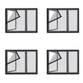 4 Pcs Strong Window Screen for Cats, Heavy Duty Self Adhesive Cat ...