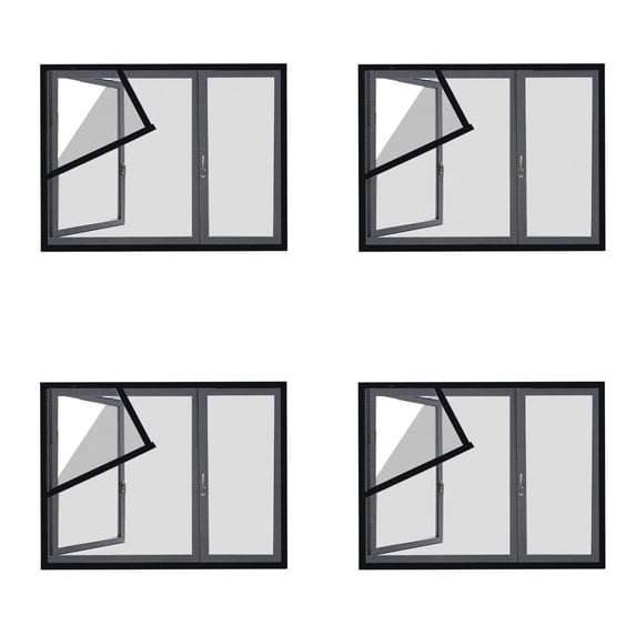 4 Pcs Strong Window Screen for Cats, Heavy Duty Self Adhesive Cat ...