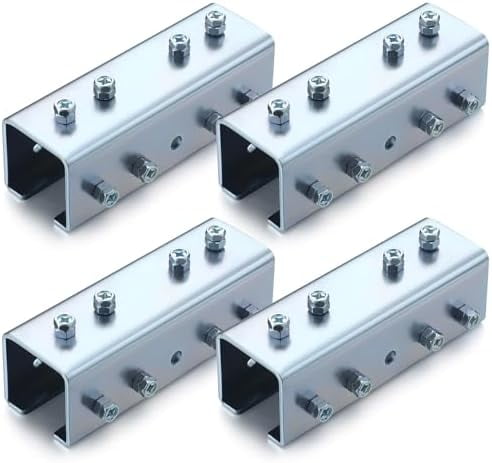 4 Pcs Strut Channel Bracket Galvanized Steel 3.5 mm Thickness U Shaped ...