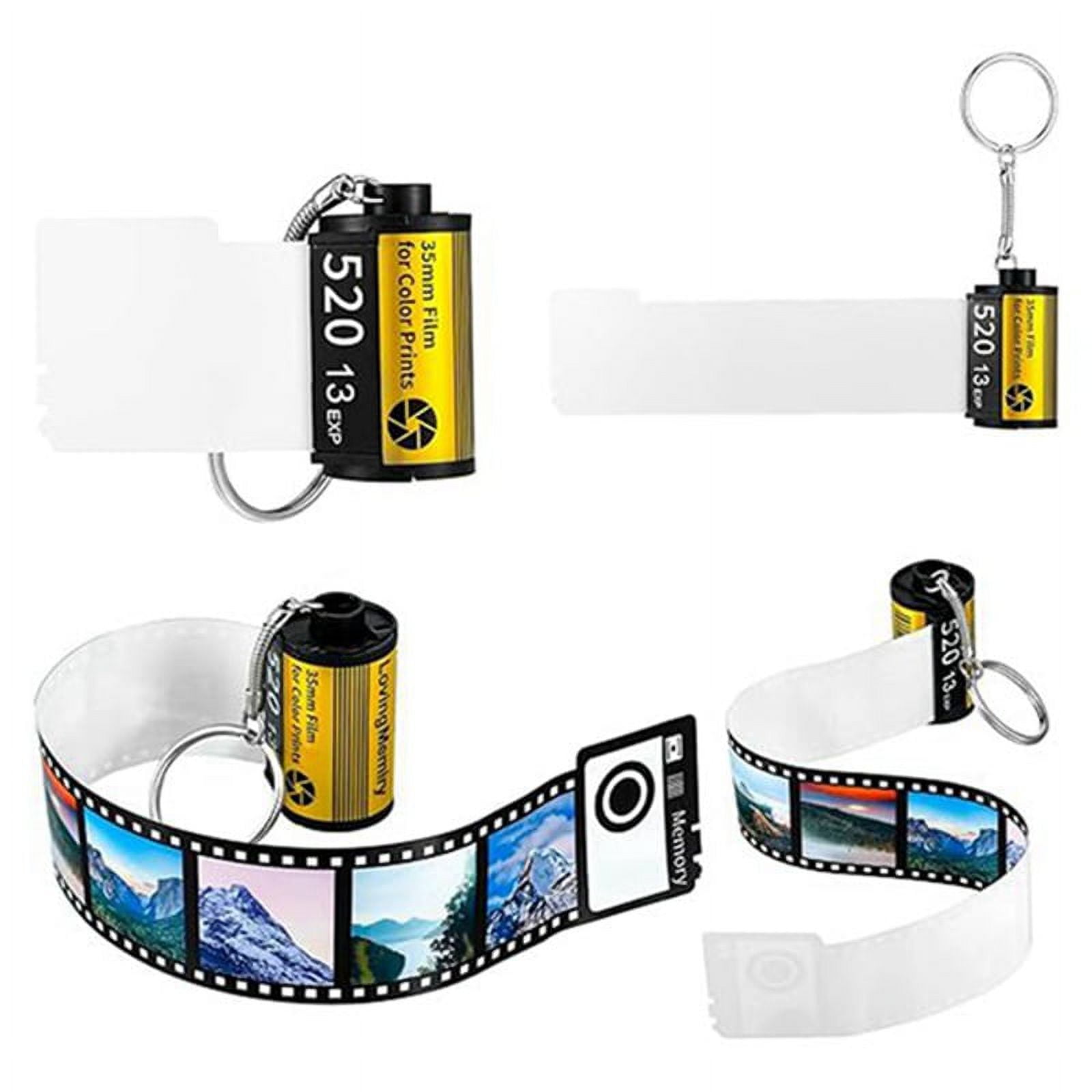 4 Pcs Sublimation Camera Film Roll Keychain with 10 Photos Album ...