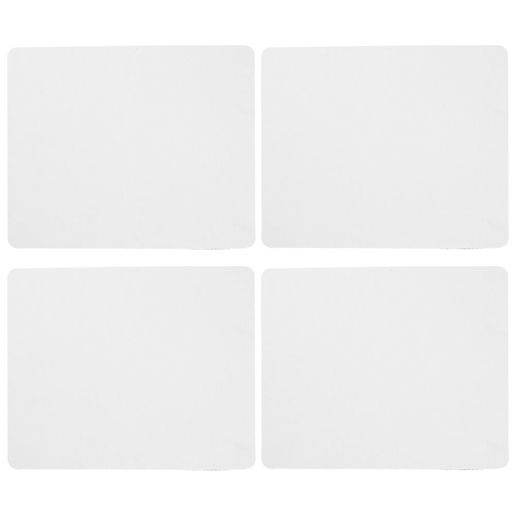 4 Pcs Sublimation Mouse Pad White Blank Pads Blanks Computer - Walmart.com