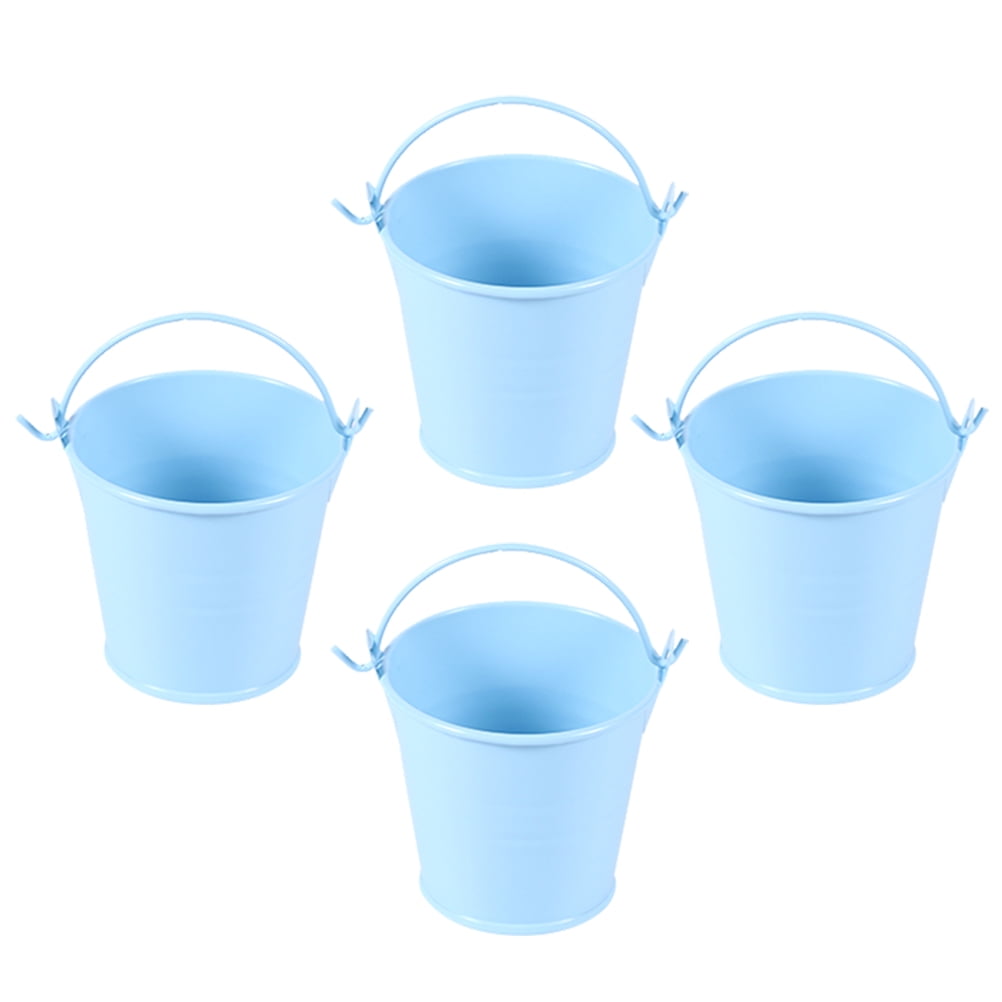 4 Pcs Succulent Plants Bucket Portable Flower Pot for Home Container ...