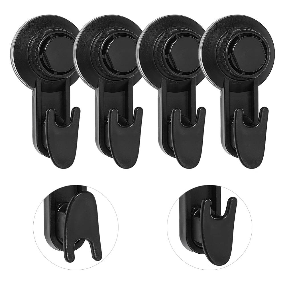 4 Pcs Suction Cup Hooks Black Heavy Duty Vacuum Suction Cup Hooks ...
