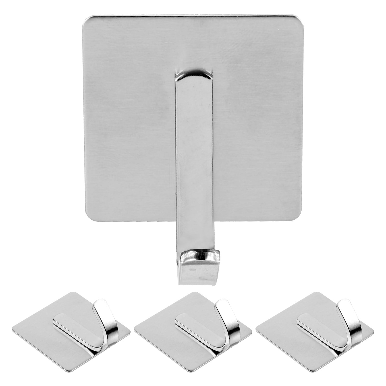 4 Pcs Suction Kitchen Towel Hooks Self Adhesive Stainless Steel ...