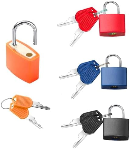 4 Pcs Suitcase Lock Small Luggage Locks with Keys Multi-Color Mini ...