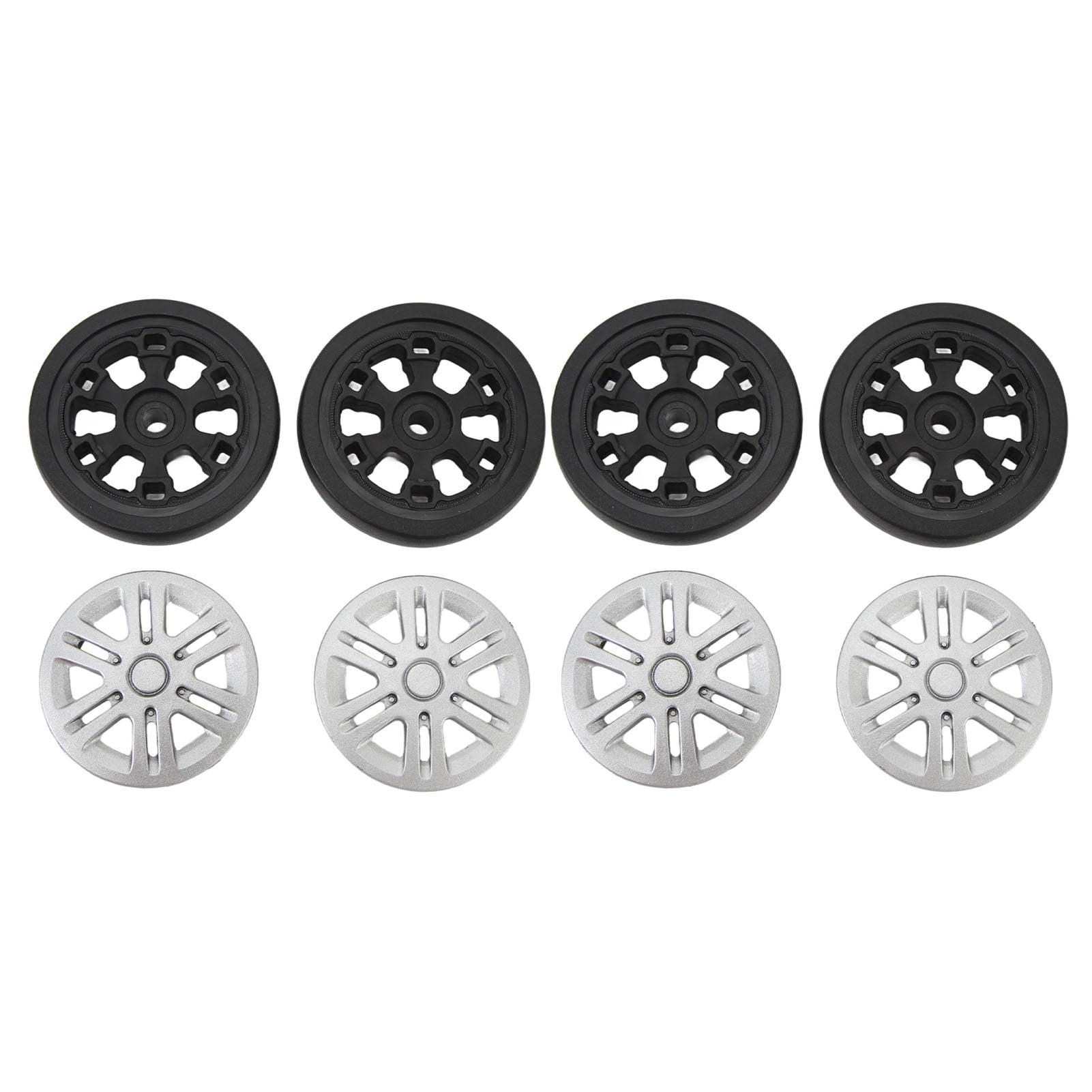 4 Pcs Suitcase Replacement Wheels Silent Rolling Universal Luggage ...