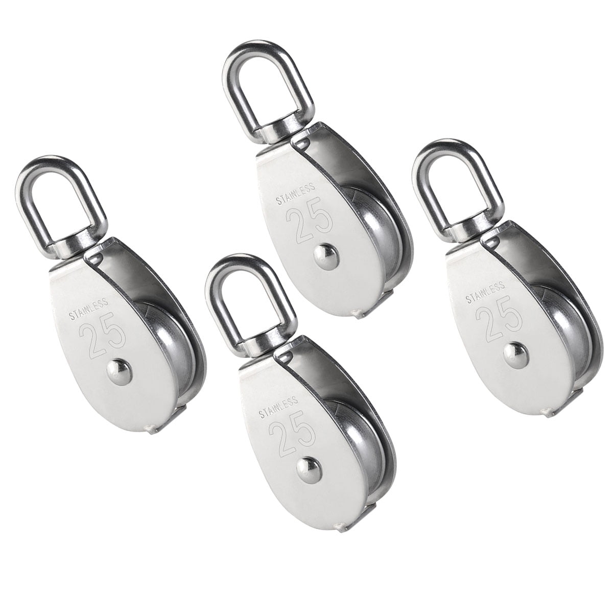 Heavy Duty Stainless Steel Single Pulley for Wire Rope with Swivel ...