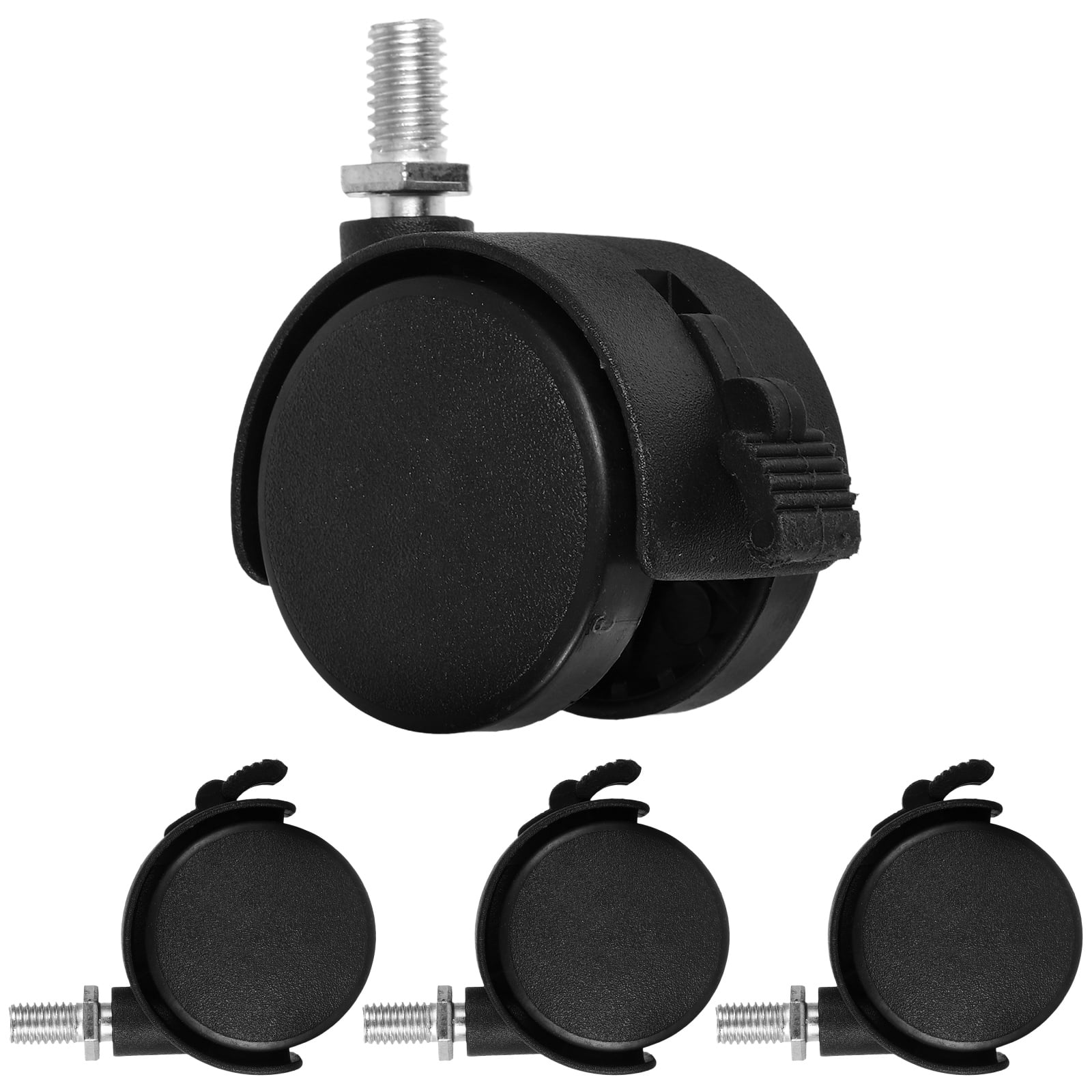 4 Pcs Swivel Rod Casters Heavy Duty Caster Wheels Child Crib Caster ...