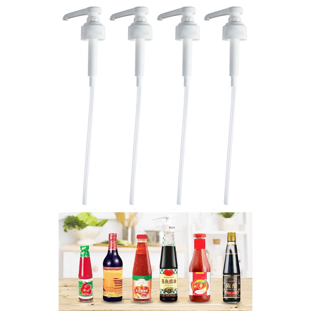 4 Pcs Syrup Bottle Nozzle Oyster Sauce Bottle Nozzle Ketchup Squeeze ...