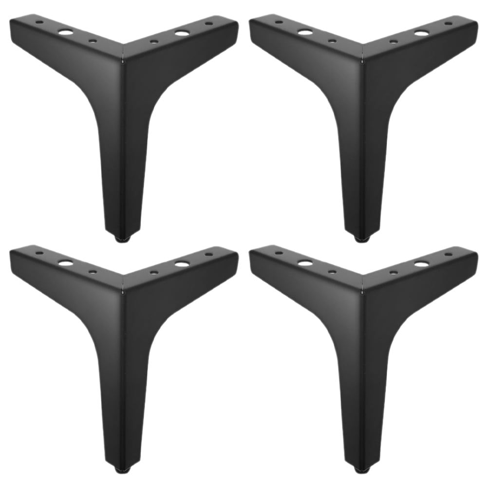 4 Pcs TV Cabinet Legs Dresser Furniture Metal Support Feet Black ...