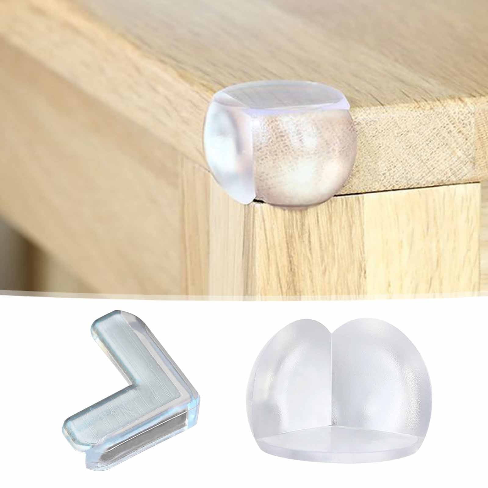 4 Pcs Table Edge Corner Protectors, Wenini Clear Silicone Furniture ...