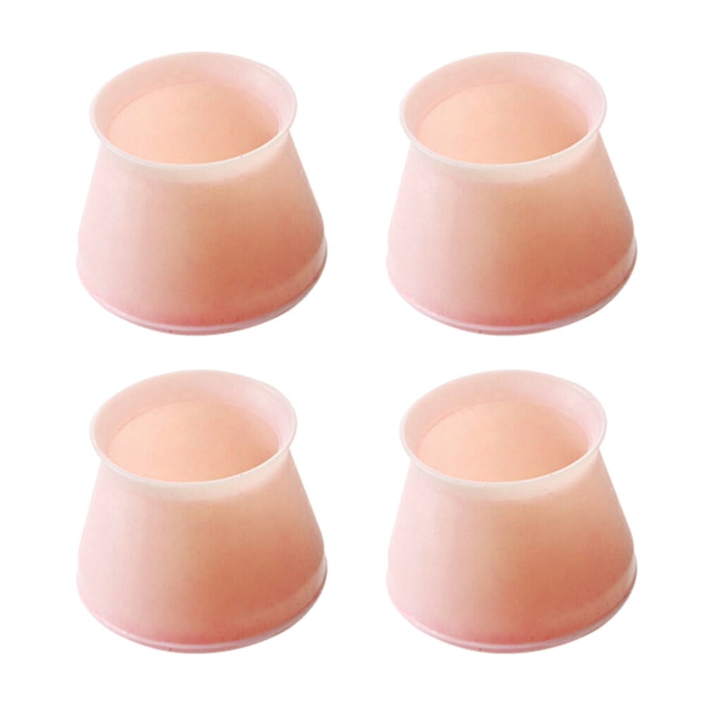 4 Pcs Table Legs Tables and Chairs Feet Caps Protectors Round Shape ...