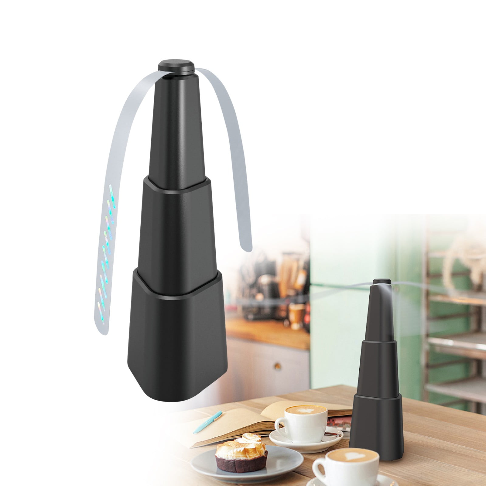 4 Pcs Tabletop Fly Fan with Holographic Blades â Portable Fly Deterrent ...