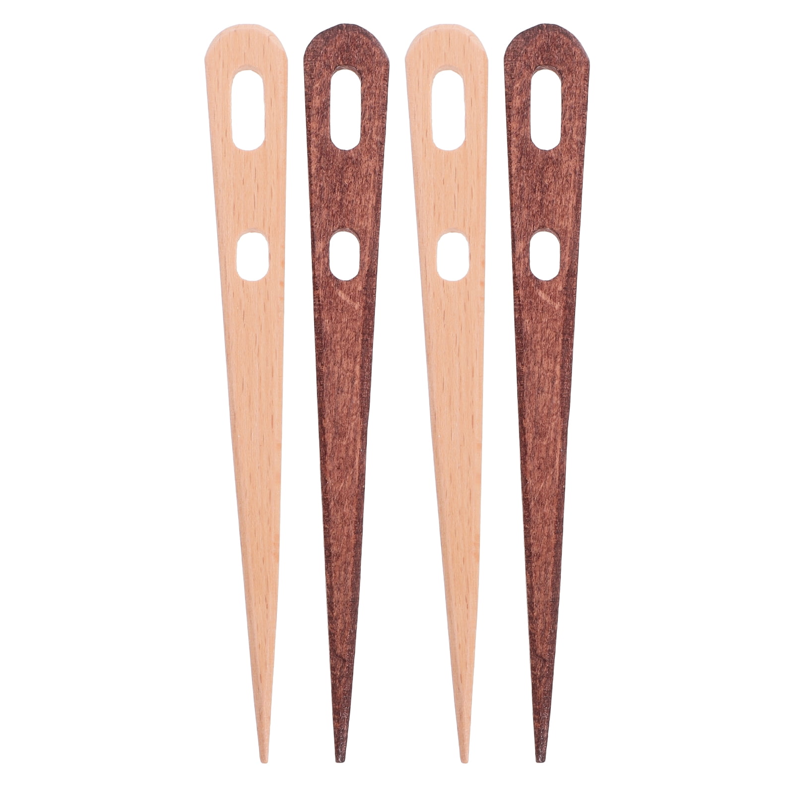 4 Pcs Wooden Weaving Needles Set for Tapestry, Knitting, Crochet and ...