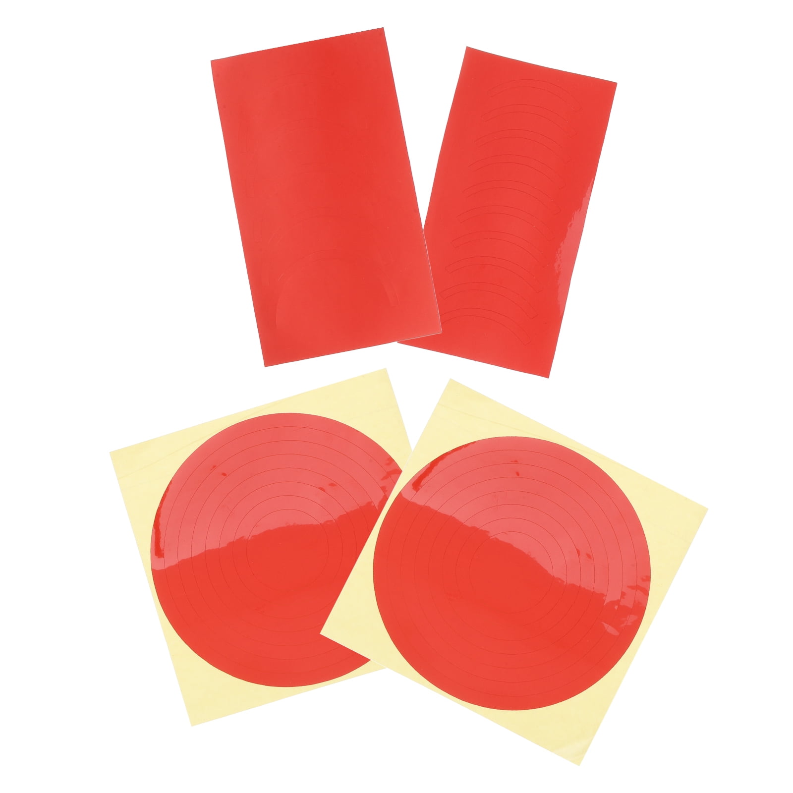 4 Pcs Target Stickers Reflective Indicator Label Hinge Spring Red ...