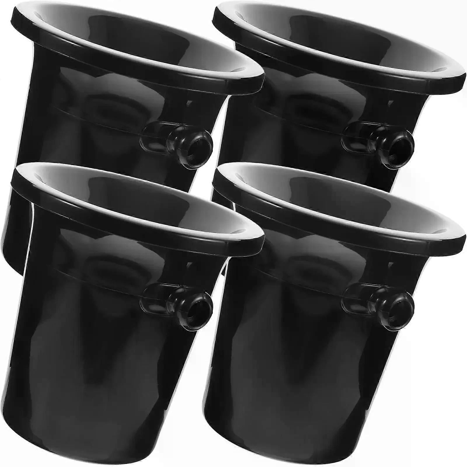 4 Pcs Tasting Spittoons Western Funnel Design Plastic Ice Buckets Bar ...