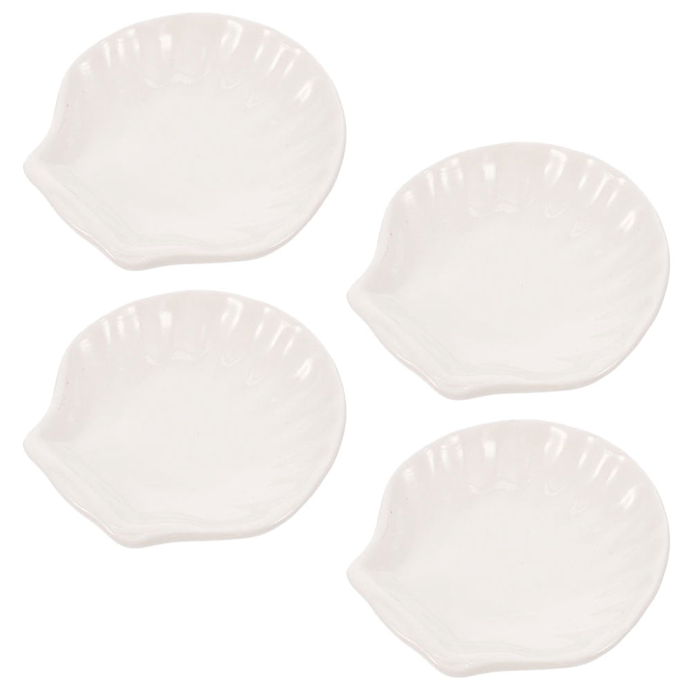 4 Pcs Tea Bag Saucer Tea Bags Delicate Tea Bag Holder Ceramic Dessert ...