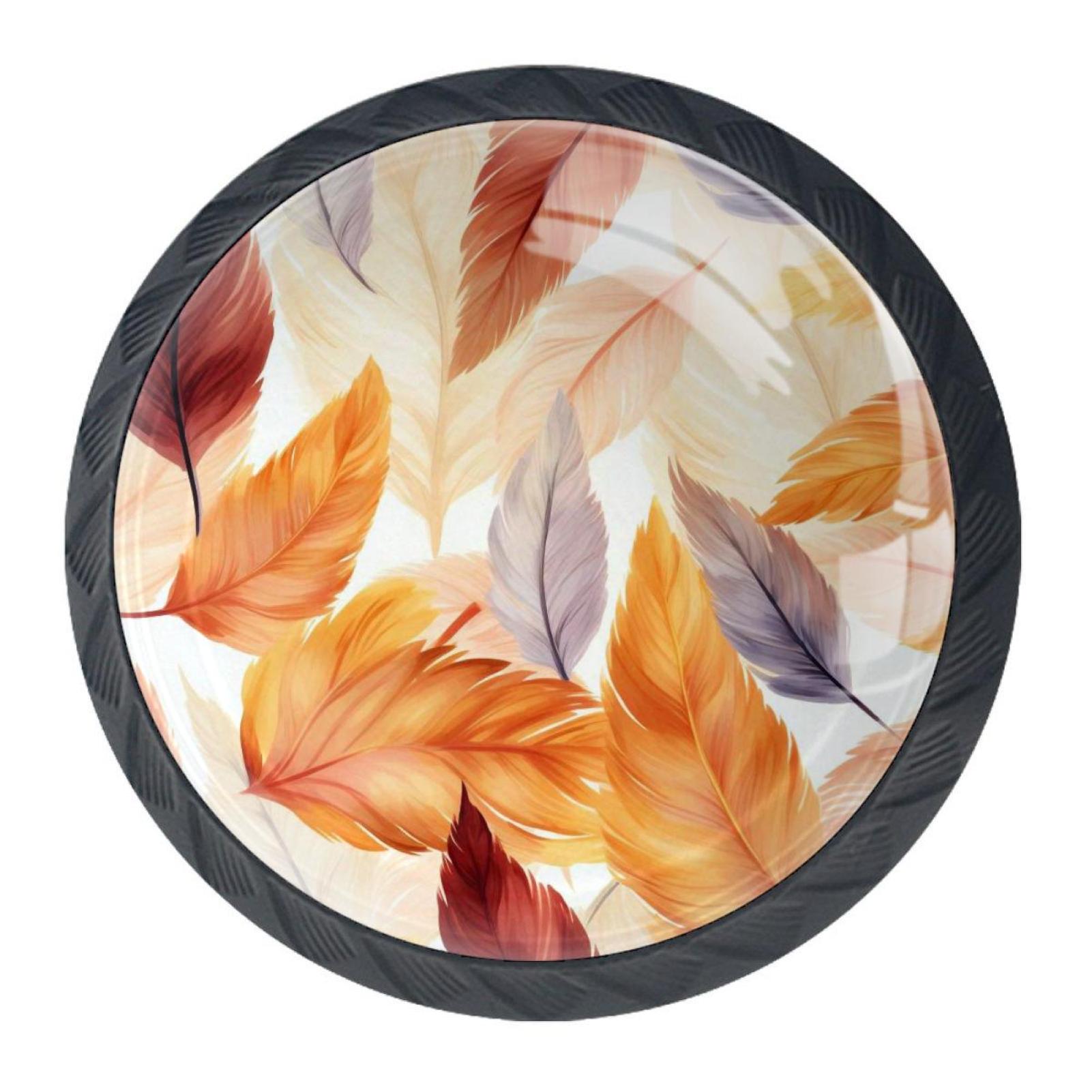 4 Pcs Thanksgiving Leaves Knobs for Kitchen Cabinet Cupboard Dresser ...