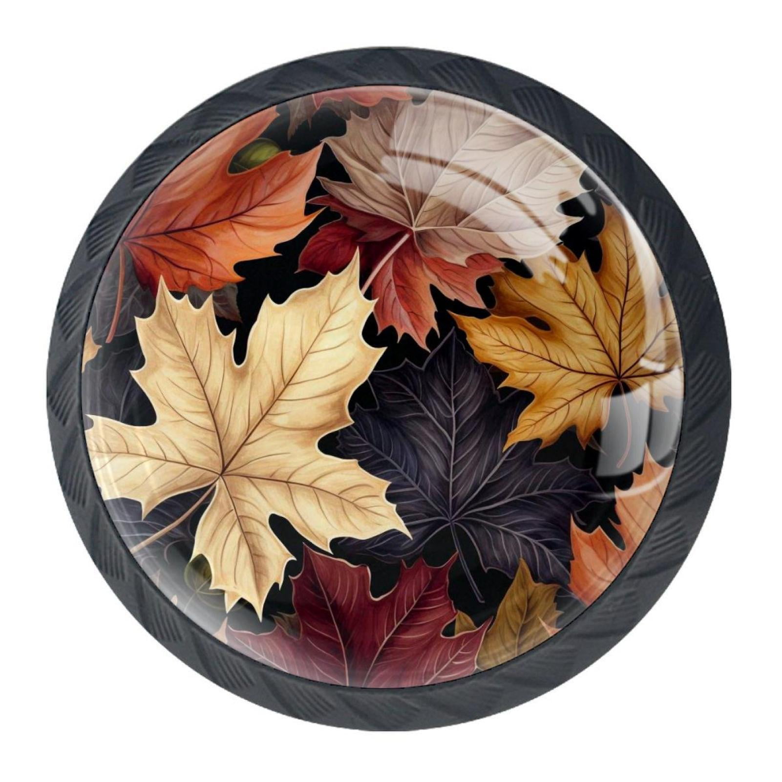 4 Pcs Thanksgiving Leaves Knobs for Kitchen Cabinet Cupboard Dresser ...