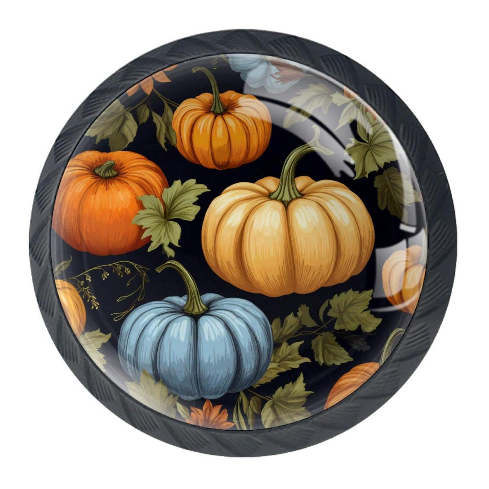 4 Pcs Thanksgiving Pumpkin Knobs for Kitchen Cabinet Cupboard Dresser ...