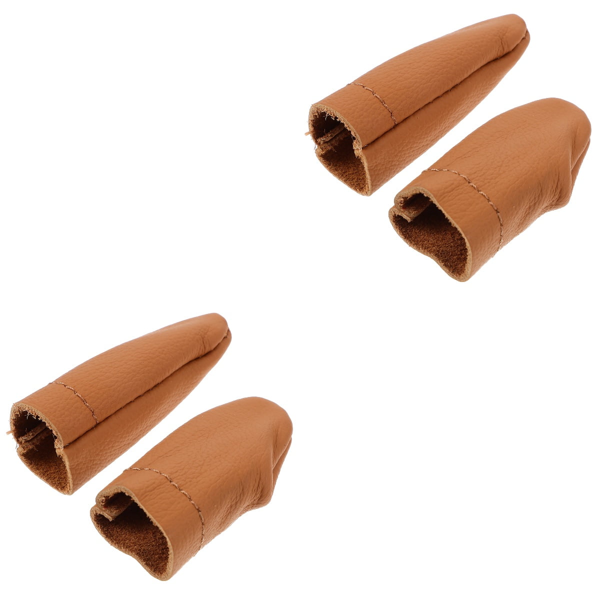 FUEENIRVA Sewing Thimble Finger Protector Cattlehide 2Pcs for Women ...