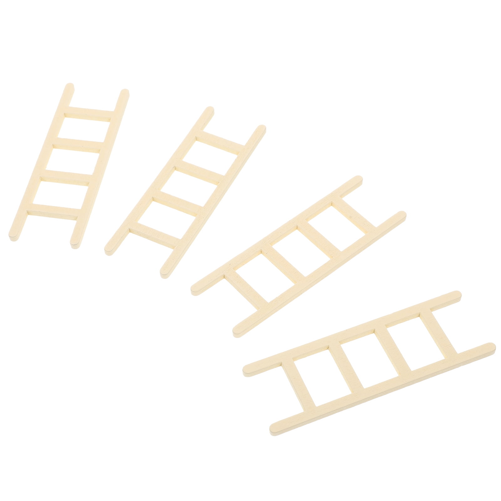 4 Pcs Mini Ladder Decor Dollhouse Miniature Accessories - Walmart.com