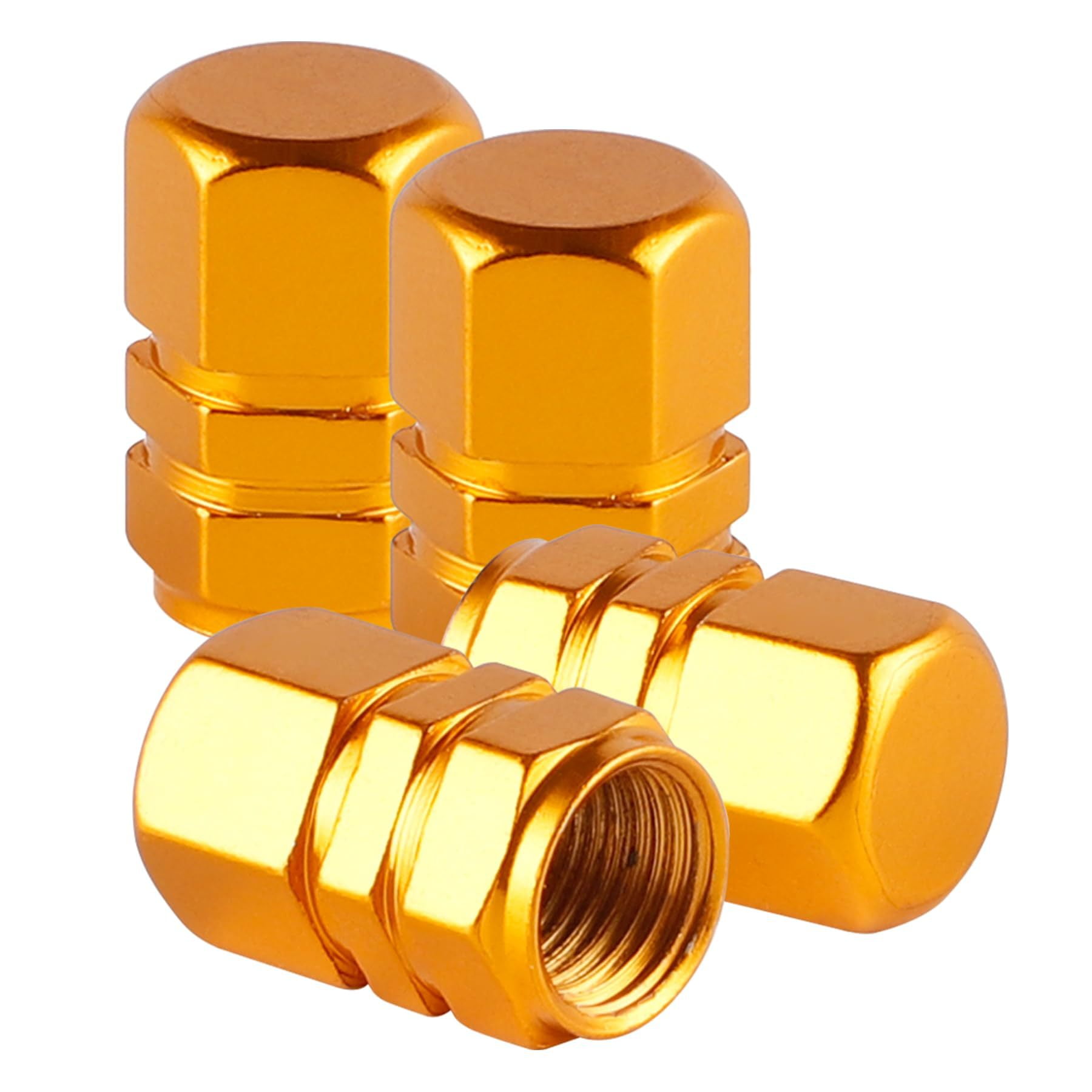 4 Pcs Tire Valve Stem Caps, 0.68in Car Wheel Valve Cap Universal for ...
