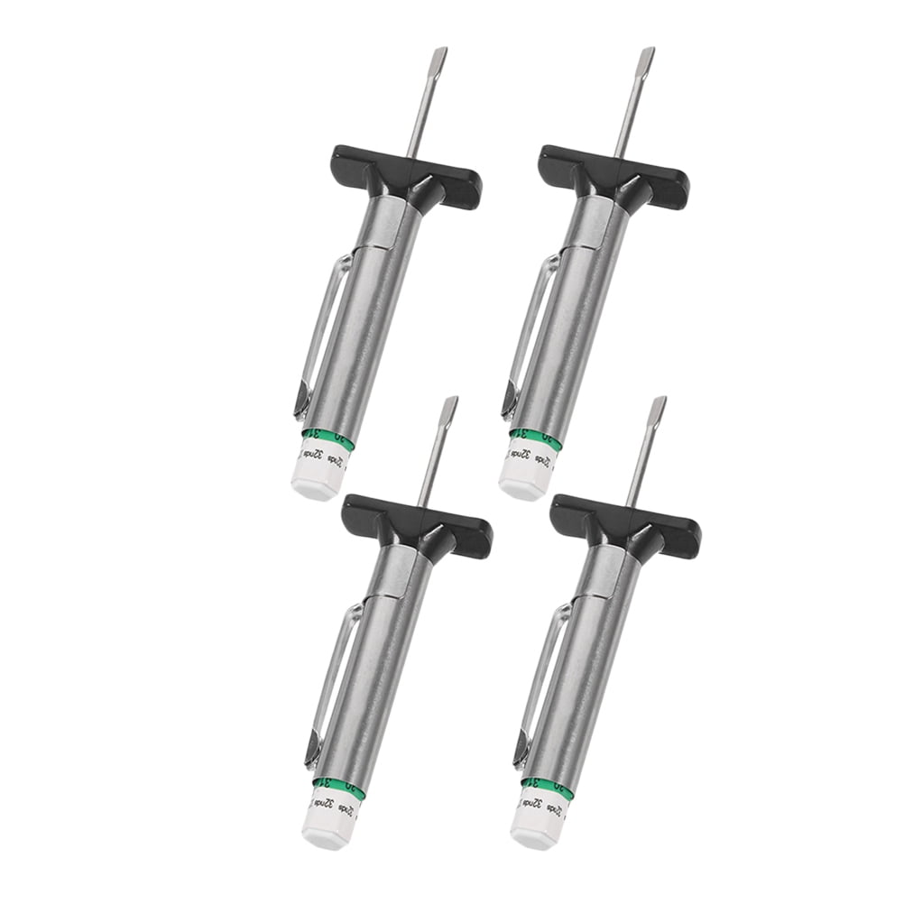 4 Pcs Tire Valve Stem Replacement Kit Depth Gauge - Walmart.com