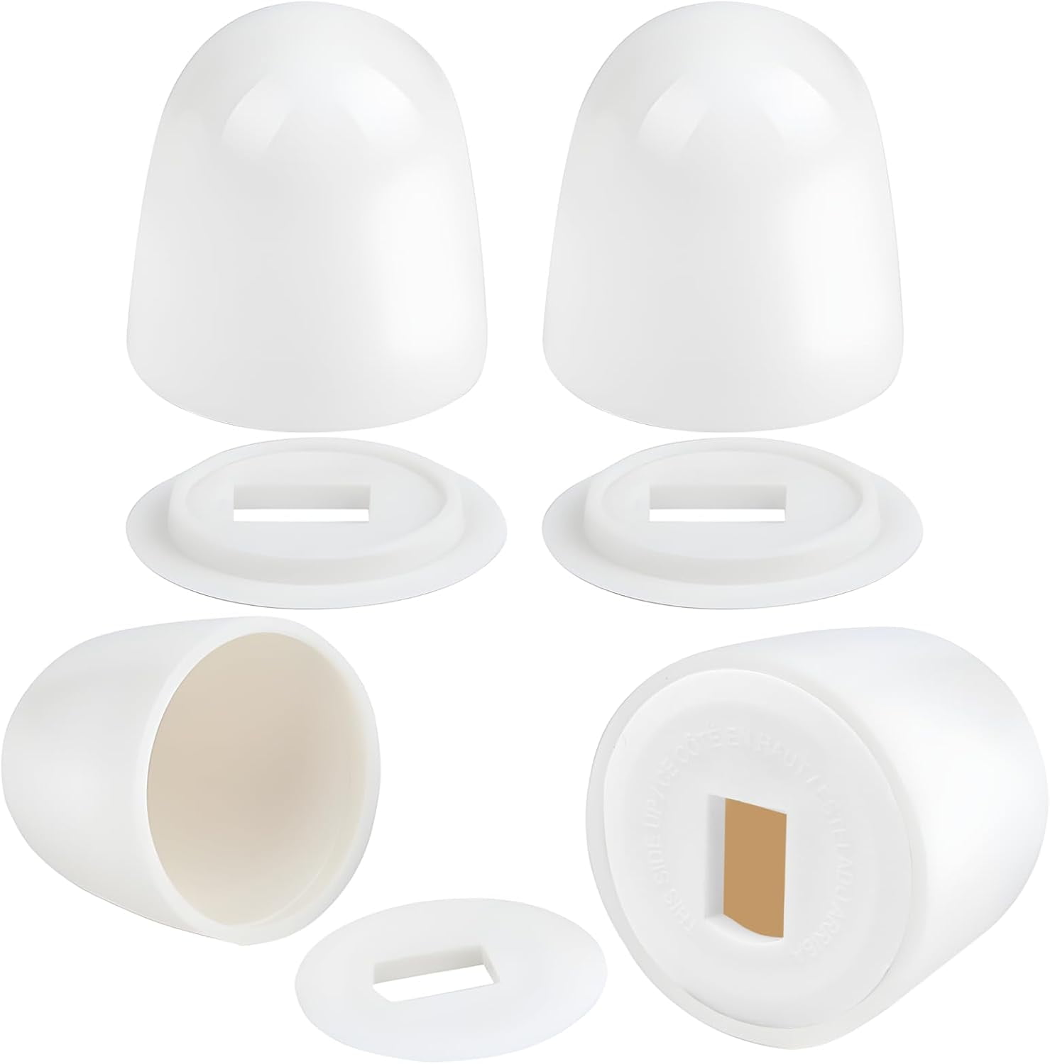 4 Pcs Toilet Bolt Caps, Plastic Push-On Toilet Bolt Covers, Universal ...