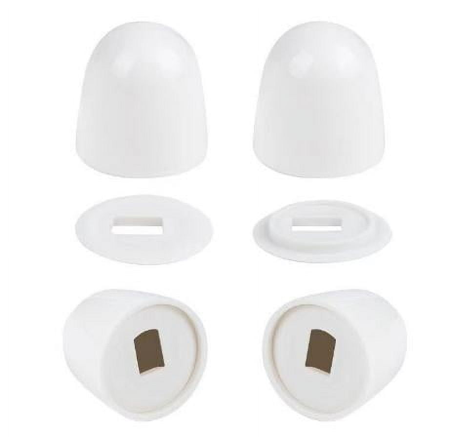 4 Pcs Toilet Bolt Caps Round Toilet Bolt Covers Toilet Push-on Bolt ...