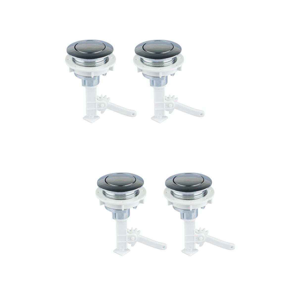 MERRYHAPY Toilet Tank Buttons White ABS Rustproof Durable Bathroom ...