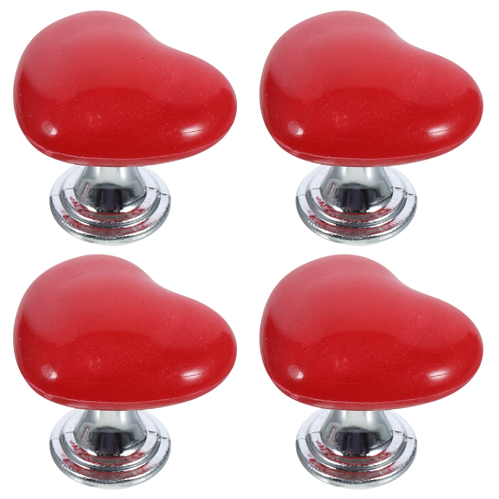 4pcs Heart Shaped Toilet Tank Buttons Flush Push Handle Helper for ...