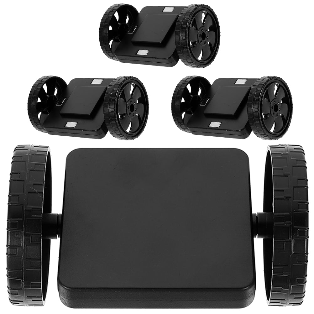 4 Pcs Toy Car Wheel Magnetic Blocks Wheels Force Child Plastic ...