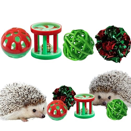 4 Pcs Toys For Hedgehogs Small Animal Accessories, Hedgehog Toys For ...