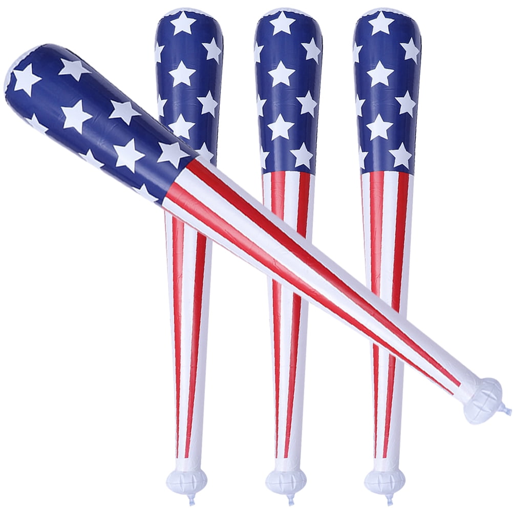 4 Pcs Toys Inflatable Sticks Inflatable Baseball Bat Usa Decor Sports ...
