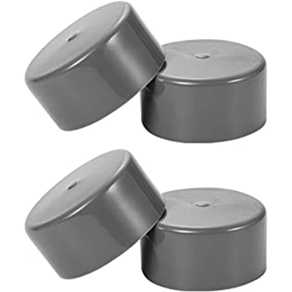 4 Pcs Trailer Bearing Dust Caps,Bearing Dust Caps,1.98 Inch Grey Rubber ...