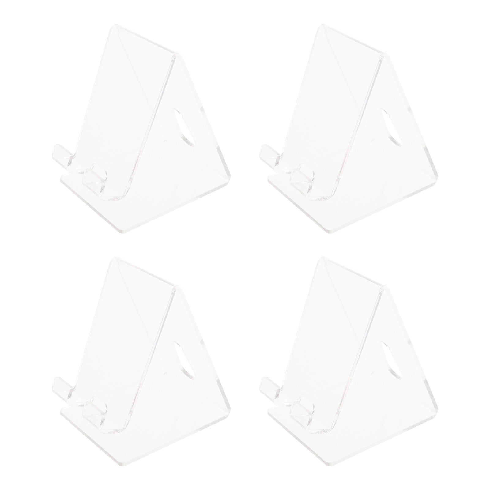 4 Pcs Transparent Phone Holder Display Shelves Mobile Phone Holder Desk ...