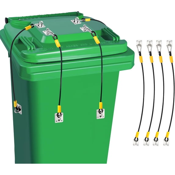 4 Pcs Trash Can Lid Lock for Animal, Bear Proof Trash Can Locks ...