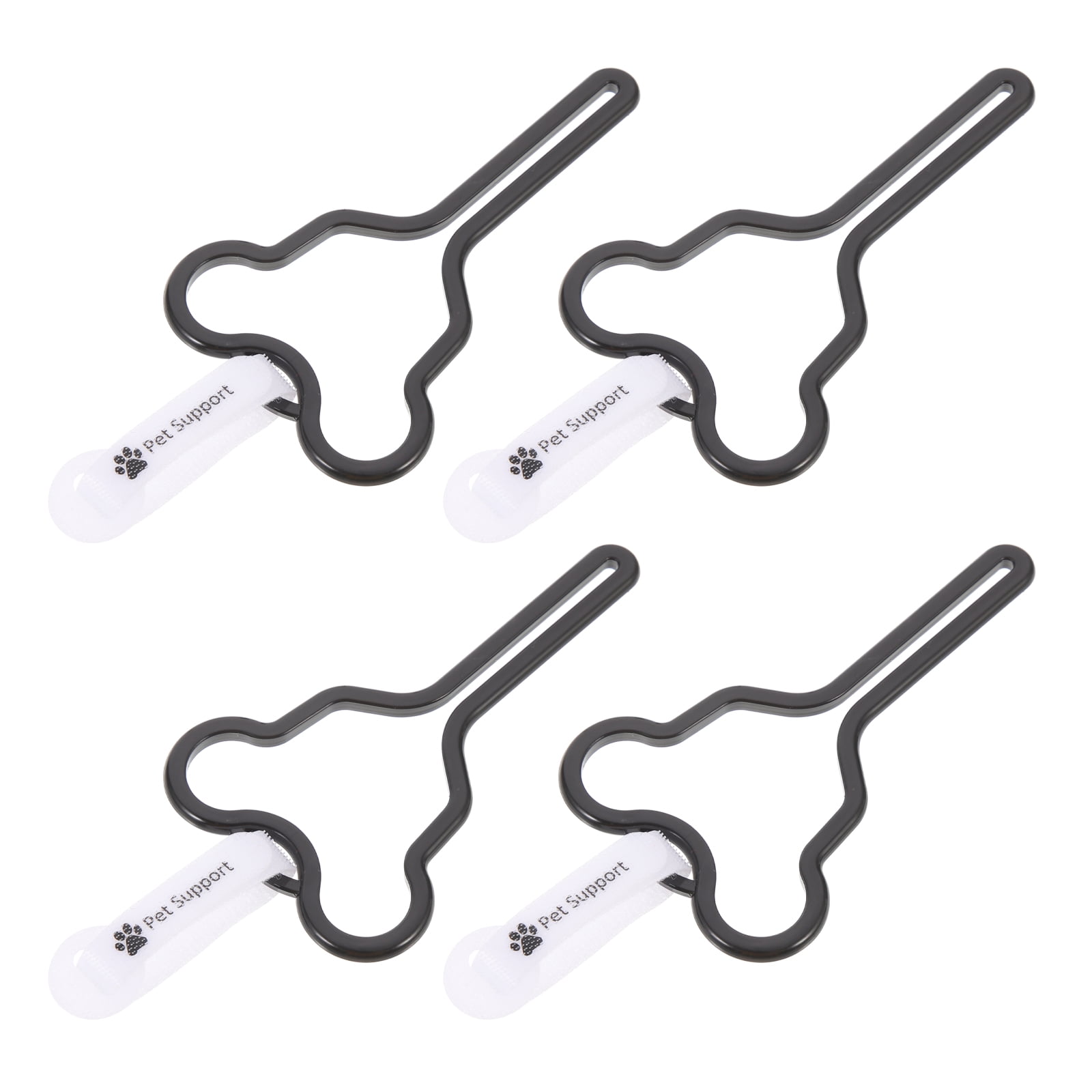 4pcs Dog Poop Bag Holder Clips for Fixing Black PP Material Small Size ...