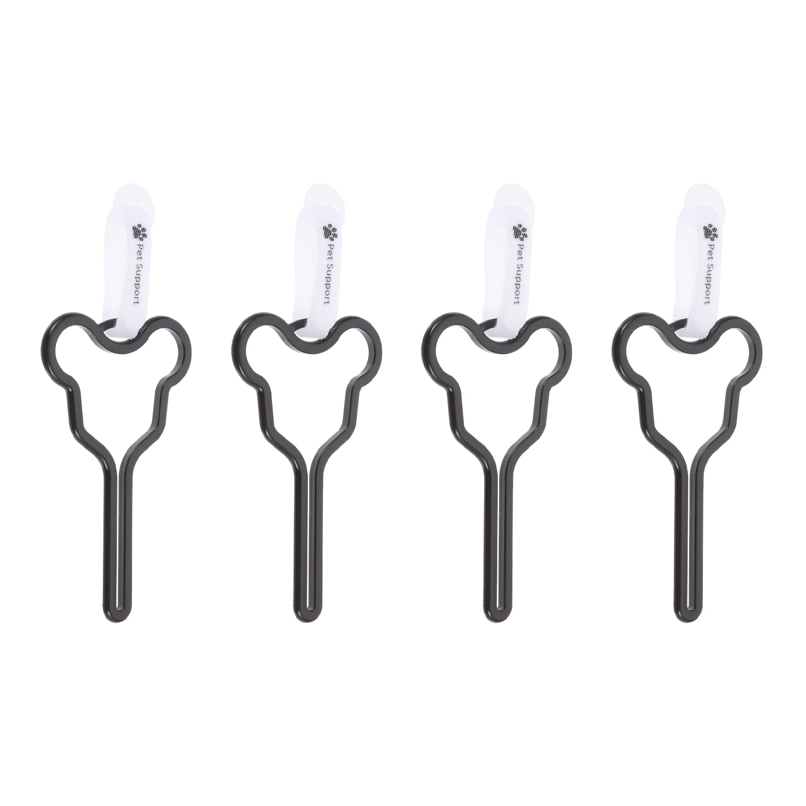 4 Pcs Trash Poop Bag Clip Pet Poop Bag Dispenser 10.5X6.5X1CM Black ...