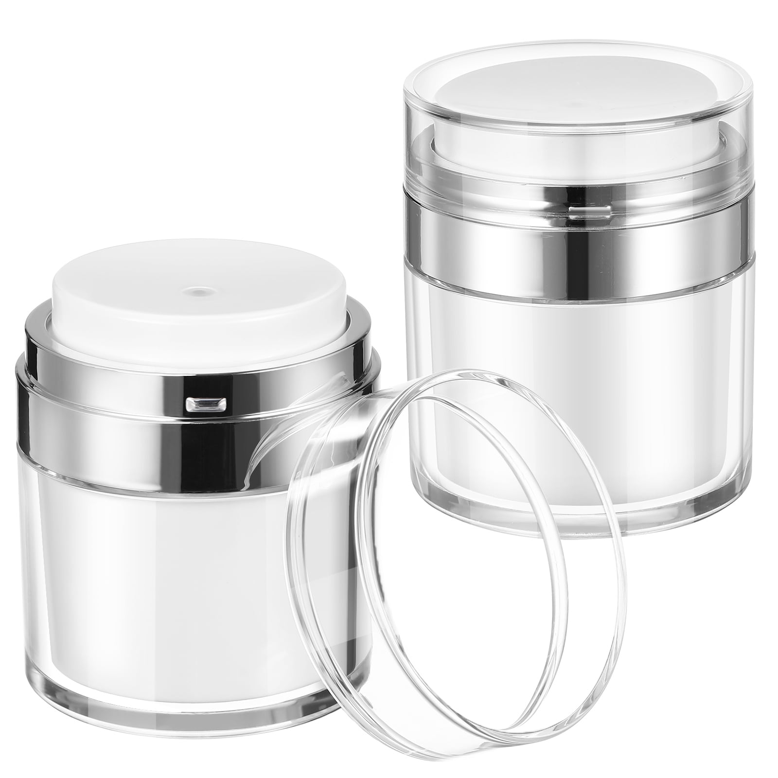 4 Pcs Travel Containers Airless Pump Bottle Cosmetic Plastic Shampoo ...
