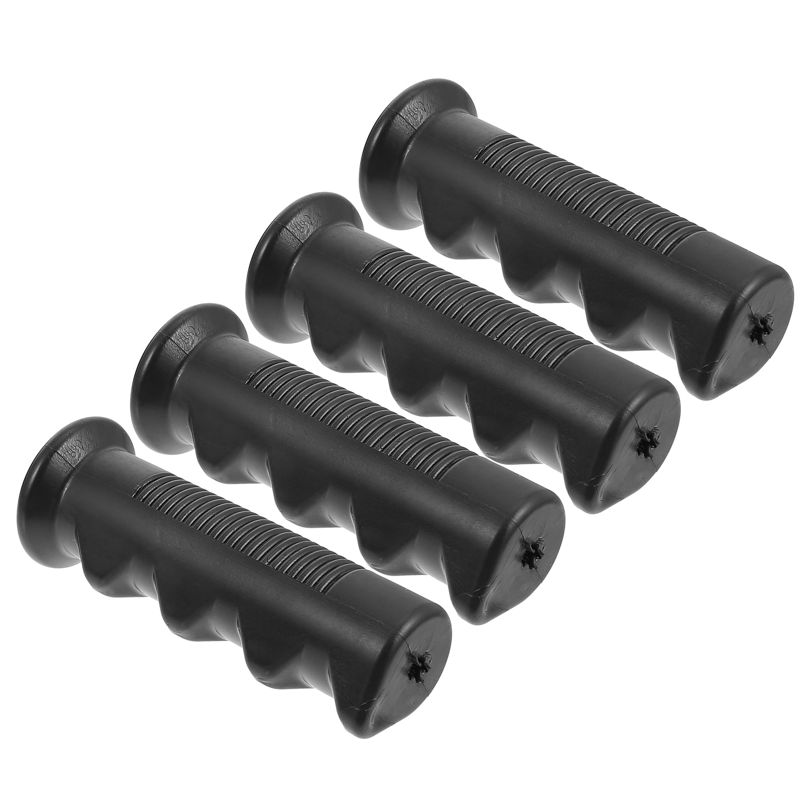 4 Pcs Trolley Cart Handle Cover Wraps Handlebar Grips Wheelbarrow Black ...