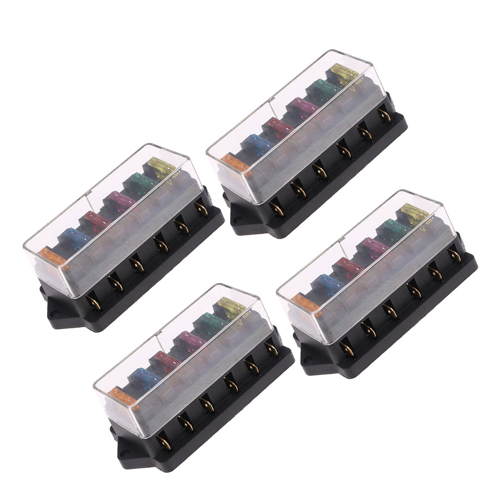 4 Pcs Truck Fuse Holder Fused Distribution Block Fuse Block ...