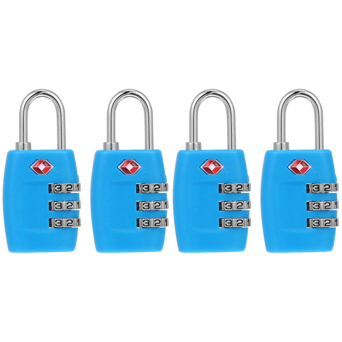 4 Pcs Outdoor Combination Coded Lock. Locker Luggage Locks Approved ...
