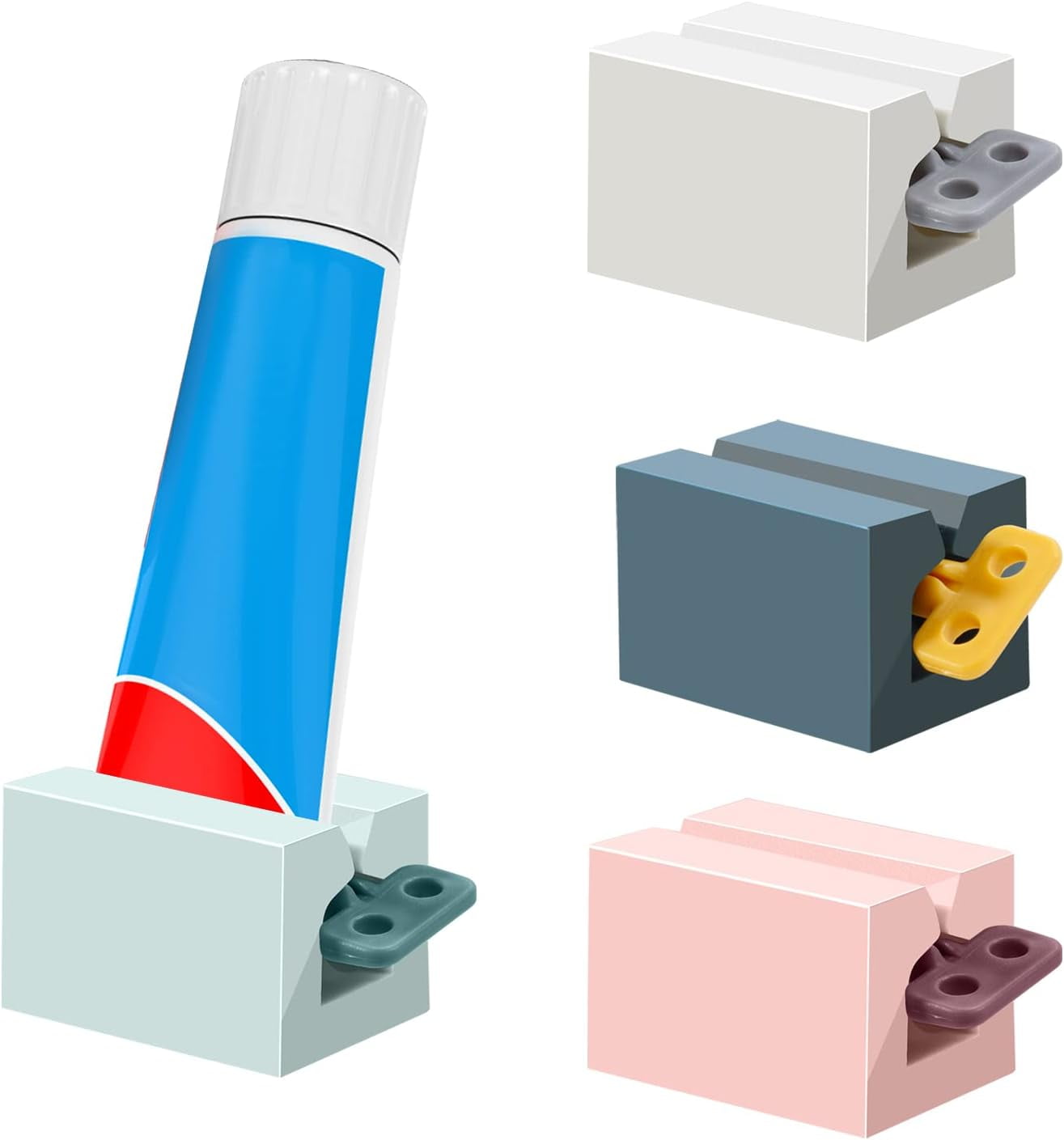 4 Pcs Tube Squeezer, Toothpaste Squeezer Rolling Toothpaste Squeezer ...